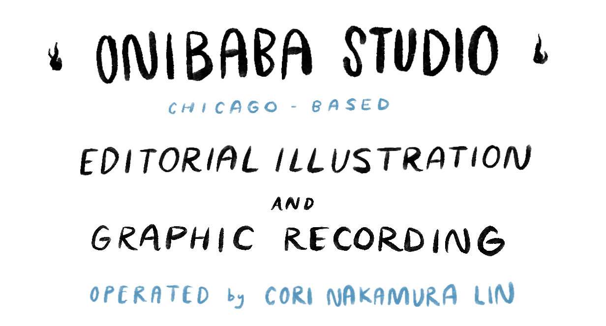 onibaba studio – graphic recording and illustration by cori nakamura lin